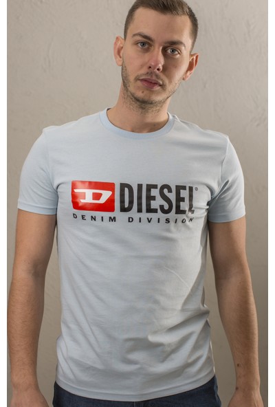 Diesel Erkek T-Shirt - Açık Mavi