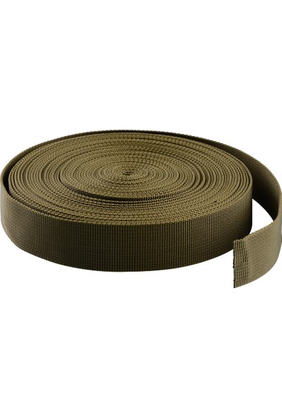 Catteo 10M Çok Fonksiyonlu Dış Mekan Naylon Paketleme Kemeri 25MM Ordu Yeşili (Yurt Dışından)