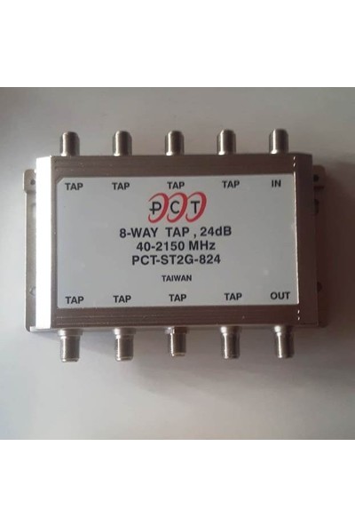 Dıgıturk 8 Çıkşlı Dağıtıcı Tap 24DB 40-2150 Mhz Orjinal Dıgıturk 8 Çıkşlı Dağıtıcı Tap 24DB 40-2150 Mhz Orjinal