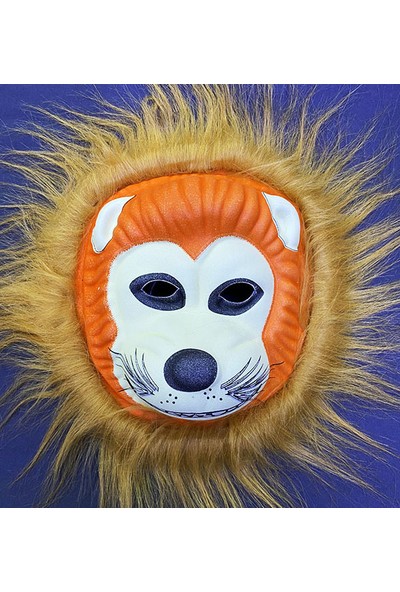 Parti Kahverengi Peluş Saçlı Kırılmaz Yumuşak Aslan Maskesi 22X19 cm Parti Kahverengi Peluş Saçlı Kırılmaz Yumuşak Aslan Maskesi 22X19 cm