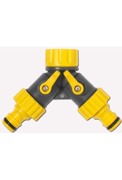 Shopmekan Ikili Hortum Ventili 2 Hortum ile Sulamak Için