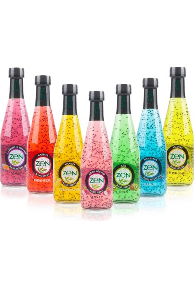 Zen Basıl Fesleğen Tohumlu Meyve Suyu 330 ml X7 Zen Basıl Fesleğen Tohumlu Meyve Suyu 330 ml X7