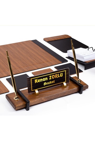 İsimlik Sepeti Ahşap Desenli Deri Sümen Seti Masif Masa Isimliği Sümen Takımı İsimlik Sepeti Ahşap Desenli Deri Sümen Seti Masif Masa Isimliği Sümen Takımı