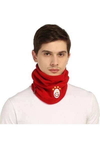 Galatasaray Lisanslı Kırmızı Polar Boyunluk - Bere