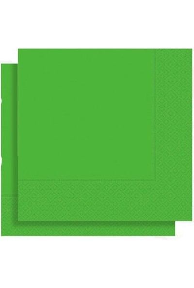 Kelebek Oyuncak Yeşil Peçete 33X33 cm - 20 Adet