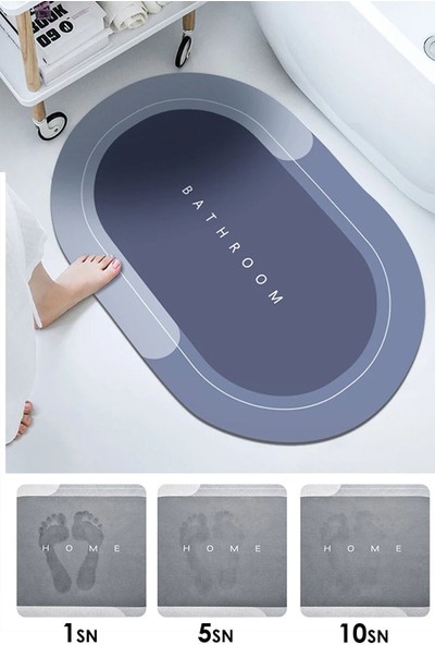 Safelya Store Diatomit 3.5 mm Kauçuk Kaymaz Taban Süper Emici Abdest Banyo Paspası Diyatom Paspas 40X60 cm Safelya Store Diatomit 3.5 mm Kauçuk Kaymaz Taban Süper Emici Abdest Banyo Paspası Diyatom Paspas 40X60 cm