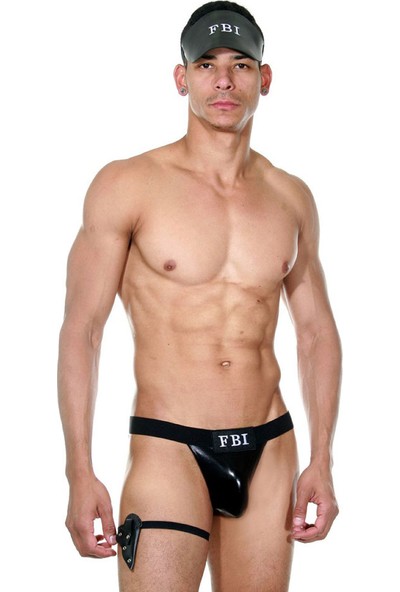 Fantezi Erkek Fbı Kostüm Kilot Iç Çamaşır