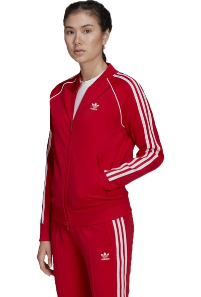 AHE9562 Adidas Sst Tracktop Pb Kadın Ceket Kırmızı