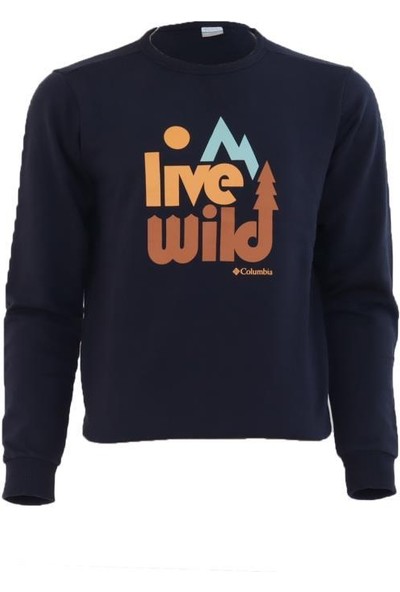 Columbia Live Wild Crew Erkek Sweatshirt CS0200-472 Columbia Live Wild Crew Erkek Sweatshirt CS0200-472