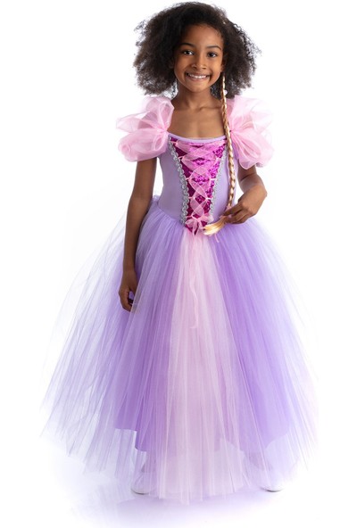 Tameris Kostüm Rapunzel Elbisesi Payetli