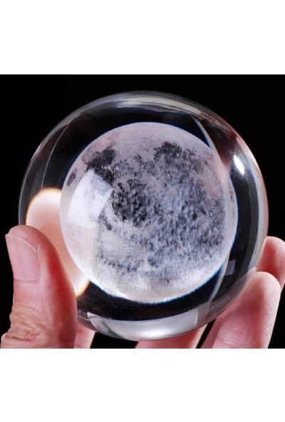 Ascellus 3D Dolunay Ay Işıklı Cam Küre Ascellus 3D Dolunay Ay Işıklı Cam Küre