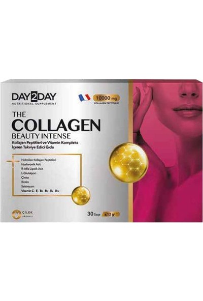 Day2Day The Collagen Beauty Intense 30 Saşe Çilek Aromalı