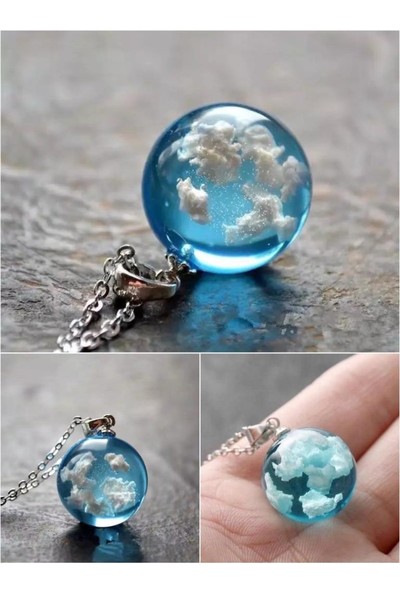 Ascellus Zincirli Gökyüzü Yuvarlak Bulut Kolye Ascellus Zincirli Gökyüzü Yuvarlak Bulut Kolye