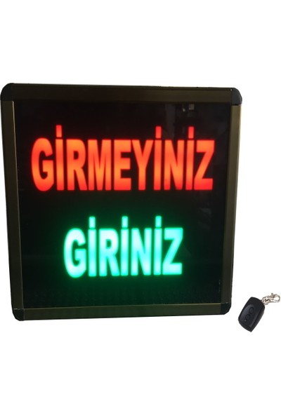 Sanec Kumandalı Girmeyiniz Giriniz Yazısı 26 x 20 cm