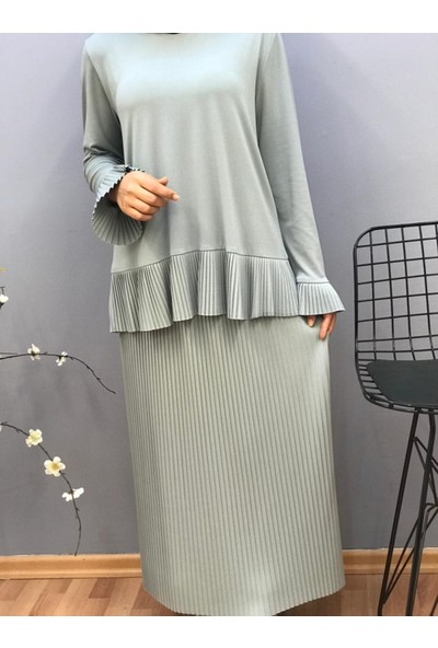 Almarwah Kadın Fırfır Detaylı Ikili Takım