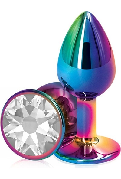 Trendmağaza Rainbow Hot Cooling Clear Small Anal Metal Plug Trendmağaza Rainbow Hot Cooling Clear Small Anal Metal Plug
