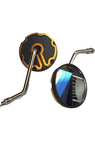 Monero Gold Mini Motosiklet Aynası 8mm Monero Gold Mini Motosiklet Aynası 8mm