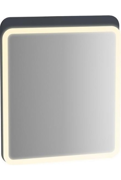 Vitra Sento 60CM LED Düz Ayna Mat Antrasit 61656 Vitra Sento 60CM LED Düz Ayna Mat Antrasit 61656