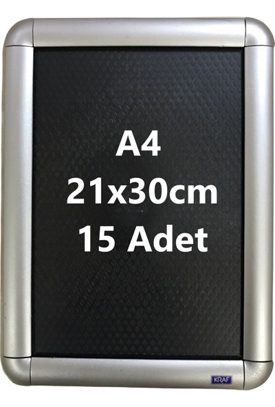 Kraf A4 Eko Plastik Rondo Çerçeve 21X30CM 15 Adet Kraf A4 Eko Plastik Rondo Çerçeve 21X30CM 15 Adet