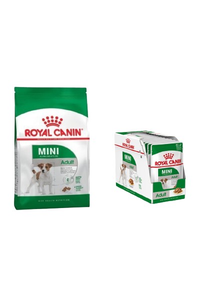 Royal Canın Mını Adult 2 kg + Royal Canın Mını Adult Yaş Mama 12 Adet Royal Canın Mını Adult 2 kg + Royal Canın Mını Adult Yaş Mama 12 Adet