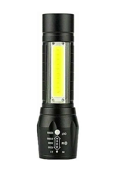 ZFN Ayarlanabilir Güçlü USB Şarjlı El Feneri Kutulu Çakarlı Kamp Feneri Avcılık Feneri + Cob LED Lamba ZFN Ayarlanabilir Güçlü USB Şarjlı El Feneri Kutulu Çakarlı Kamp Feneri Avcılık Feneri + Cob LED Lamba