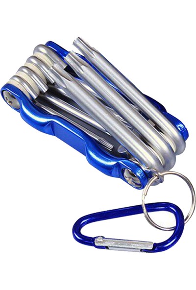 Uniquem 8 Parça Karabinalı Tork Torx Yıldız Alyan Allen Alyan Anahtarı Takımı Seti