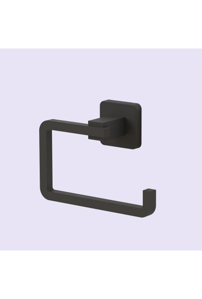 Lara Matt Black 4 Parça Banyo Seti