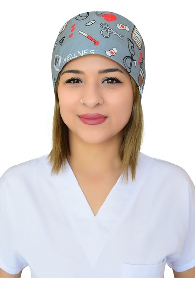 Nur Medikal Giyim Nurse Life Desenli Cerrahi Bone