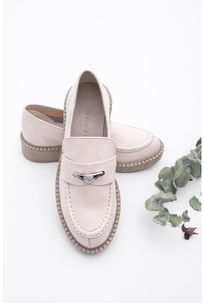 Marjin Kadın Loafer Makosen Ayakkabı Dunaz