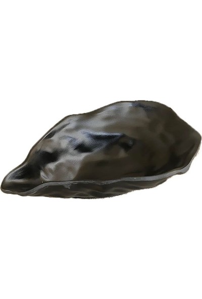 Hasyılmaz Melamin Kayık Kase Çerezlik Siyah 19X11CM - Melamin Sosluk