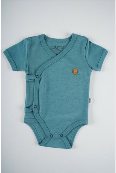 Miniko Kids Kruvaze Bebek Yarım Kol Çıtçıtlı Badi Zıbın