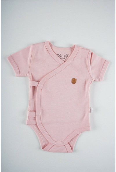 Miniko Kids Kruvaze Bebek Yarım Kol Çıtçıtlı Badi Zıbın