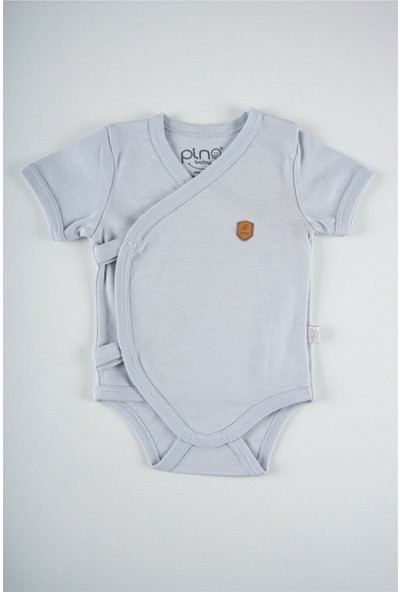 Miniko Kids Kruvaze Bebek Yarım Kol Çıtçıtlı Badi Zıbın