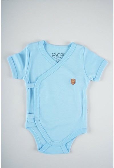 Miniko Kids Kruvaze Bebek Yarım Kol Çıtçıtlı Badi Zıbın