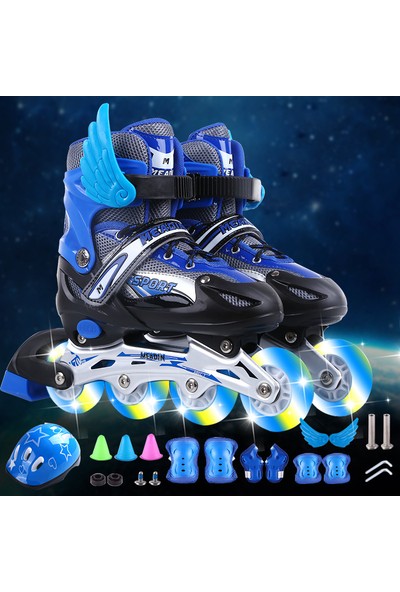 None Tam Set Paten Paten Yetişkin Sıralı Ayarlanabilir Erkek ve Kadın (Yurt Dışından)