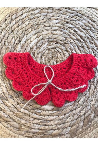 Migi Baby Kız Bebek Çocuk Vintage El Örmesi Yakalık Önlük