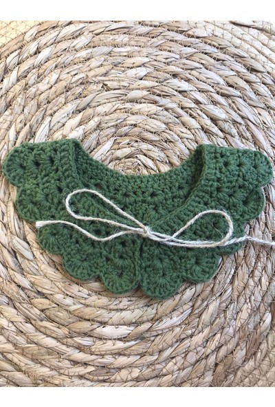 Migi Baby Kız Bebek Çocuk Vintage Yaka/önlük El Örmesi Migi Baby Kız Bebek Çocuk Vintage Yaka/önlük El Örmesi