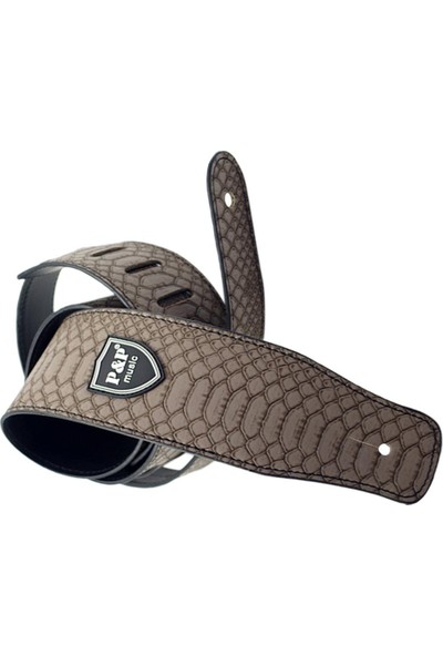 Perfk Ayarlanabilir Gitarlar Bas Kayışı Kemer Dize Cihazı Yedek Parçaları Gri( Yurt Dışından)