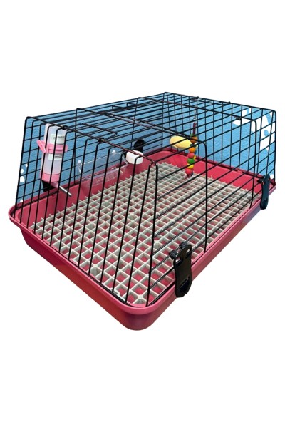 Bird Life 59 x 40 x 30 cm Büyük Boy Tavşan Kafesi & Bakım Seti 7 Parça Bird Life 59 x 40 x 30 cm Büyük Boy Tavşan Kafesi & Bakım Seti 7 Parça