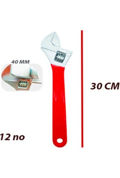 Arj Kurbağacık 12 No Profesyonel Orjinal Ingiliz Anahtarı