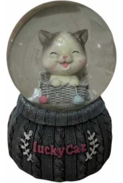 Ascellus Kedili Işıklı Müzikli Kar Küresi Orta Boy Ascellus Kedili Işıklı Müzikli Kar Küresi Orta Boy