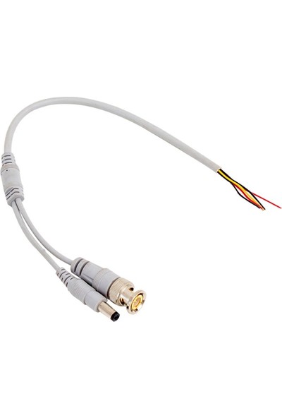 Powermaster Bnc Güvenlik Kablosu Powermaster (Bnc+Power Jacklı 20 Cm)