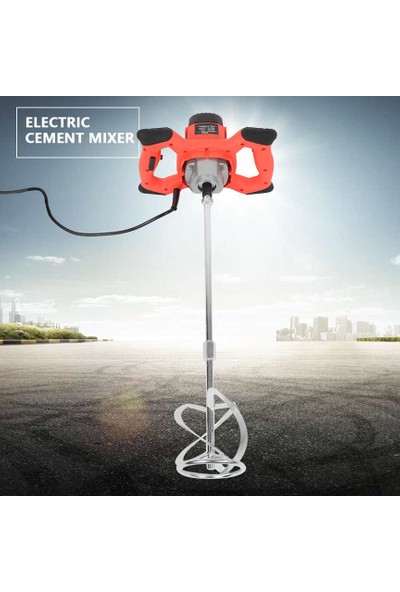 Guangdong Spirit 220V Elektrikli 6 Hız Ayarlanabilir Endüstriyel Boya Karıştırıcı Matkap - Kırmızı (Yurt Dışından)