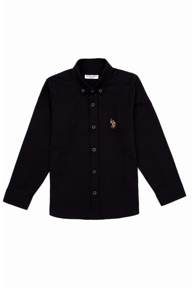U.S. Polo Assn. Siyah Gömlek Uzunkol Basic 50247649-VR046 U.S. Polo Assn. Siyah Gömlek Uzunkol Basic 50247649-VR046