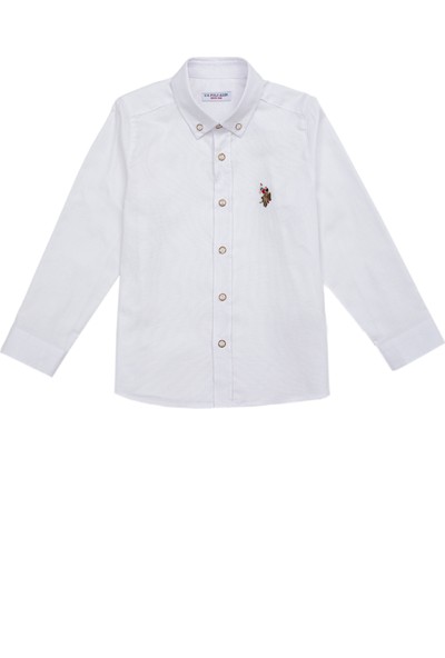 U.S. Polo Assn. Erkek Çocuk Beyaz Gömlek Uzunkol Basic U.S. Polo Assn. Erkek Çocuk Beyaz Gömlek Uzunkol Basic