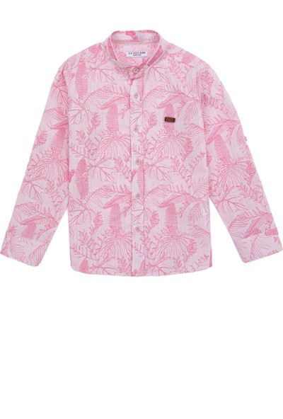 U.S. Polo Assn. Erkek Çocuk Pudra Gömlek Uzunkol 50246583-VR042