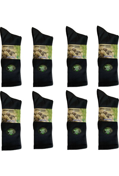 Flaş Tactical 8'li Siyah Bambu Mevsimlik Uzun Konçlu Çorap Acemi ve Bedelli Askeri Malzeme Flaş Tactical 8'li Siyah Bambu Mevsimlik Uzun Konçlu Çorap Acemi ve Bedelli Askeri Malzeme