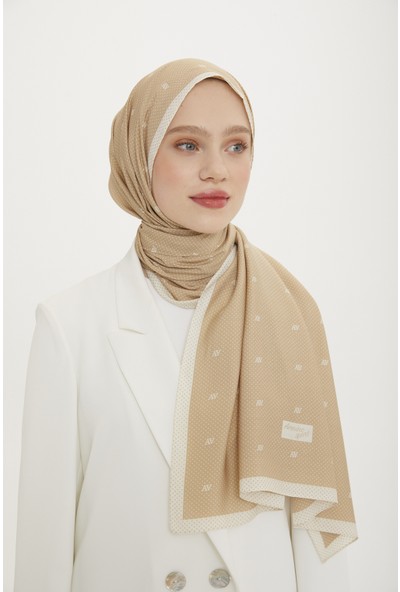 Armine Sport Modal Şal Puan ve Logo Desenli