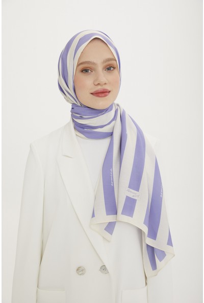 Armine Sport Modal Şal Geometrik Şerti Desenli