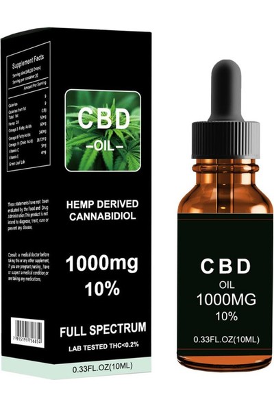 Cbd Oil 1000 Mg %10 Full Spectrum Yüksek Saflıkta (Abd Lab. Sertifikalı)